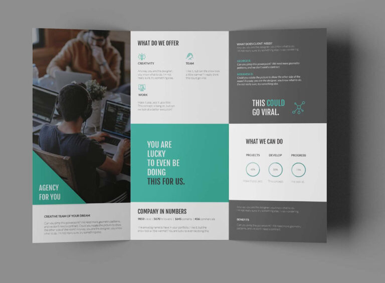 Editable Tri-Fold Leaflet Template (Word)