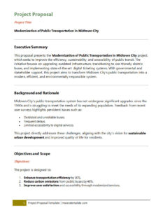 Editable Project Proposal Template (Word)