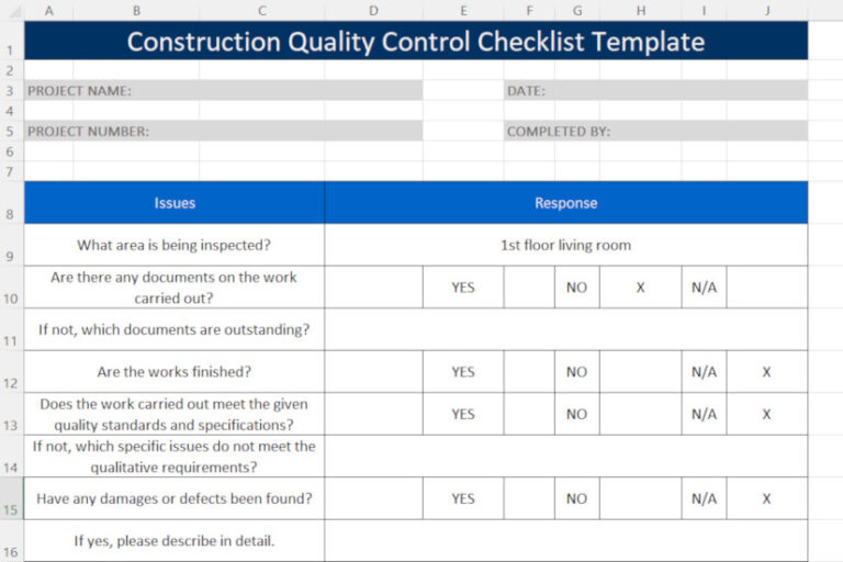 Quality Assurance Checklist Template