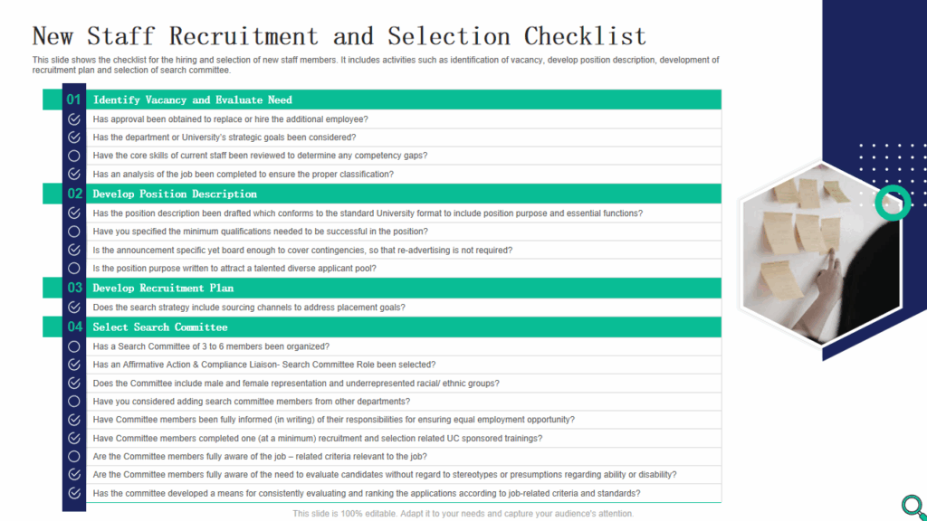 Free Printable Recruitment Checklist Template