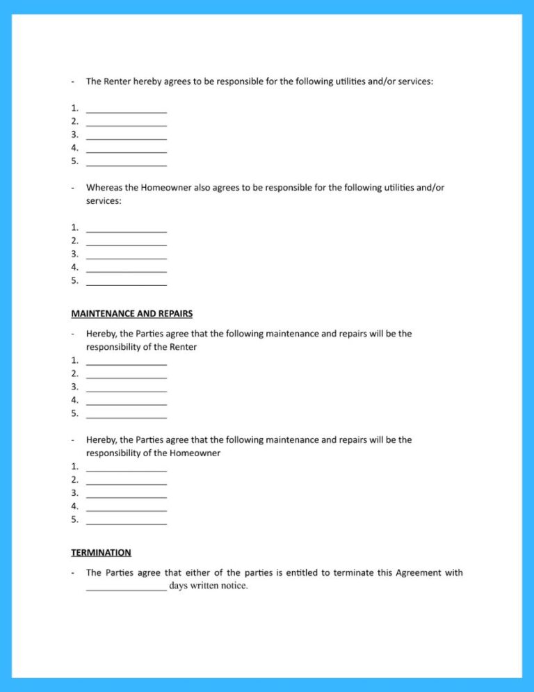 Rent Payment Agreement Template (Word)