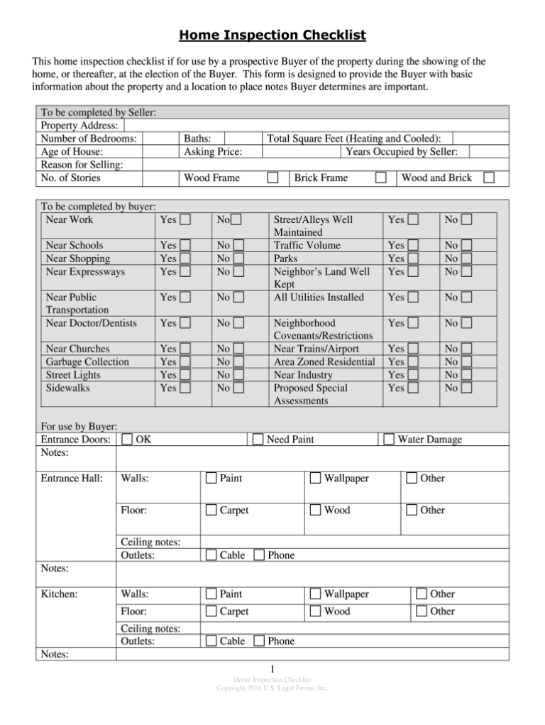 Residential Electrical Inspection Checklist Template