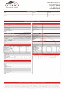 Free Printable Roofing Checklist Template