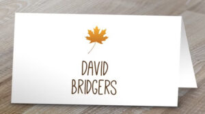 Editable Tent Place Card Template (Word)