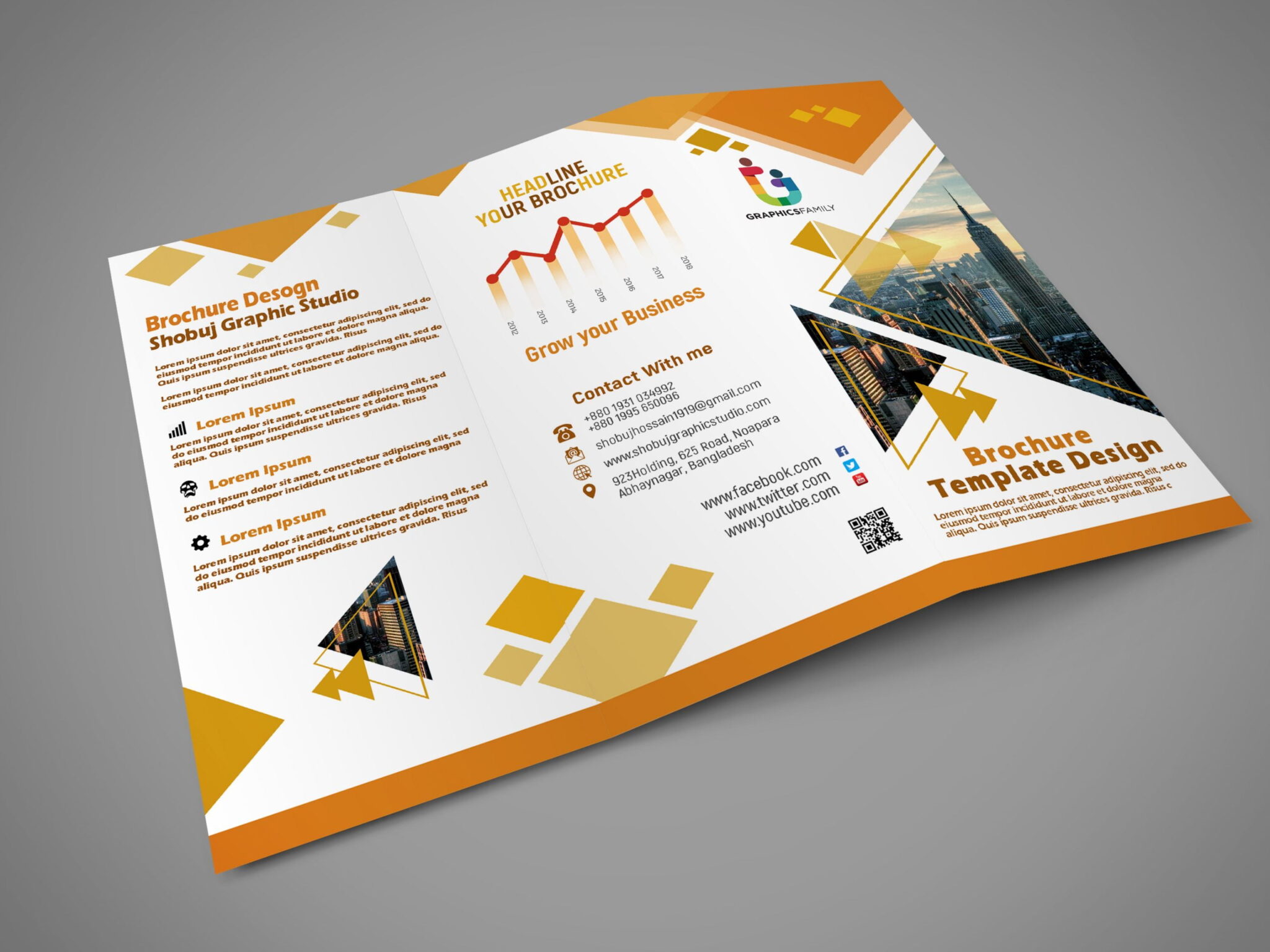 Editable Tri-Fold Leaflet Template (Word)